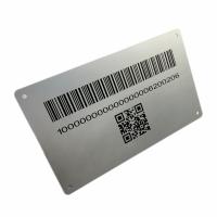 China Customized Metal Barcode And QR Code Labels For Industrial Enterprise Logos for sale