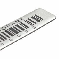China Custom Metal Serial Number Plates Stainless Steel QR Code Barcode Tags Aluminium Asset Labels with Printing for sale