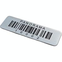 China Custom Qr Code Logo Laser Engraved Metal Aluminum Nameplate for sale