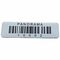 China Custom Qr Code Logo Laser Engraved Metal Aluminum Nameplate for sale