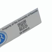 China Custom Metal Serial Number Plates Stainless Steel QR Code Barcode Tags Aluminium Asset Labels with Printing for sale