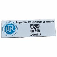 China Customized Laser Engraving Aluminum Qr Code Printing Metal Name Plates Tags With Holes for sale