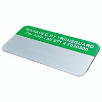 China Aluminum Scratch Holographic Name Plates Asset Tracking QR Code Metal Equipment Tags Inventory Control Waterproof Durable for sale