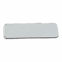 China Customized White Metal Label QR Code Aluminum Asset Tag For Warehousing Management for sale