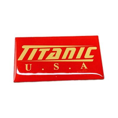 China The Surface Of The Custom Aluminum Nameplate Has A Good Quality Of Epoxy Resin Effect for sale