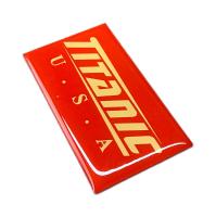China The Surface Of The Custom Aluminum Nameplate Has A Good Quality Of Epoxy Resin Effect for sale