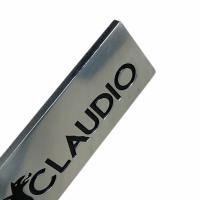 China Custom Anodized Waterproof Aluminum Nameplate Polish Logo Recessed Lacquer Black Paint Label for sale