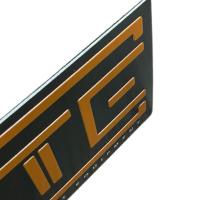 China Factory-customized Aluminum Nameplate Three-dimensional Raised Character Logo for sale