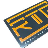 China Factory-customized Aluminum Nameplate Three-dimensional Raised Character Logo for sale