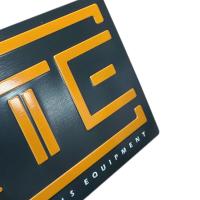 China Factory-customized Aluminum Nameplate Three-dimensional Raised Character Logo for sale