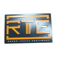 China Factory-customized Aluminum Nameplate Three-dimensional Raised Character Logo for sale