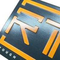 China Factory-customized Aluminum Nameplate Three-dimensional Raised Character Logo for sale