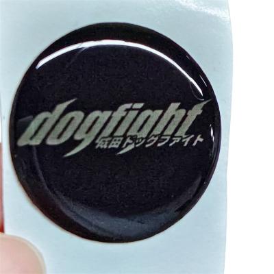 China Custom 3D Dome Epoxy Transparent Label Sticker Personalized Round Resin Epoxy PVC Waterproof Logo Sticker for sale