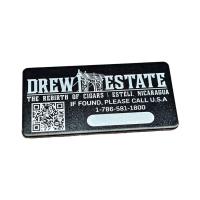 China Custom Black Base Aluminum Laser Barcode Labels With Adhesive Backing for sale
