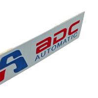 China Custom Embossed Aluminum Metal Nameplates With Adhesive Backing for sale