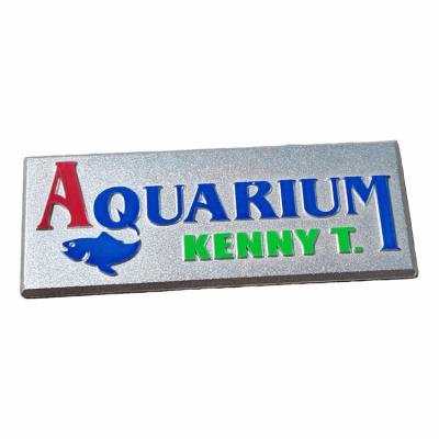 China Custom High-Quality Multi-Color Die-Cast Aluminum Name Plates for sale