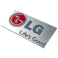 China Custom Painted Cast Aluminum Nameplate With Silver Sand Blasted Background for sale