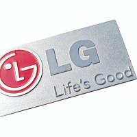 China Custom Painted Cast Aluminum Nameplate With Silver Sand Blasted Background for sale