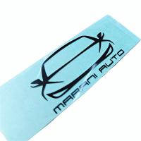 China Custom Metal Electroplated Car Silhouette Stainless Steel sticker / Metal Sticker for sale