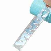 China Customized Polished Chrome Transfer Metal Stickers Thin Nickel Stickers For Refrigerators for sale