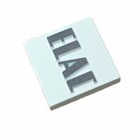 China Customized White Spray-painted Three-dimensional Aluminum Nameplate Subtle Black Logo Metal Plaque Nameplate. for sale