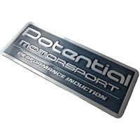China Custom High-Quality Matte Stainless Steel Nameplates With Etching & Black Filled for sale