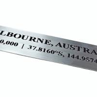 China Custom Metal Aluminum Label Personal Design Brass Alloy Nameplate Laser Engraving Marking Blank Metal Nameplate for sale