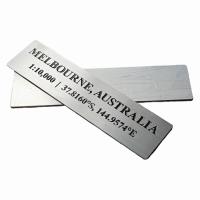 China Custom Metal Aluminum Label Personal Design Brass Alloy Nameplate Laser Engraving Marking Blank Metal Nameplate for sale