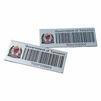 China Custom Durable Industrial Storehouse QR Code Labels Barcode Mini Metal Aluminum Asset Tags for sale