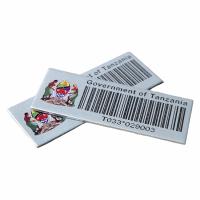 China Custom Durable Industrial Storehouse QR Code Labels Barcode Mini Metal Aluminum Asset Tags for sale