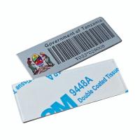 China Custom Durable Industrial Storehouse QR Code Labels Barcode Mini Metal Aluminum Asset Tags for sale