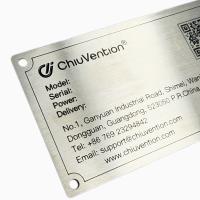 China Factory Customization Of Stainless Steel Nameplates For Industrial Equipment for sale