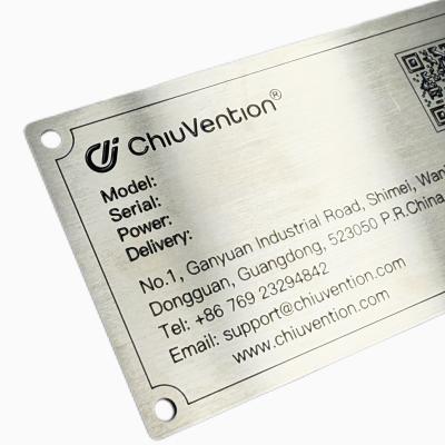 China Factory Customization Of Stainless Steel Nameplates For Industrial Equipment for sale