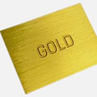 China Customized Golden Brushed Logo Concave Character Metal Identification Nameplate for sale