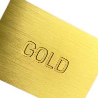 China Customized Golden Brushed Logo Concave Character Metal Identification Nameplate for sale