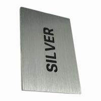 China Simple and elegant metal nameplate with brushed black paint for customization for sale
