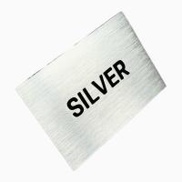 China Simple and elegant metal nameplate with brushed black paint for customization for sale