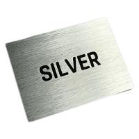China Simple and elegant metal nameplate with brushed black paint for customization for sale
