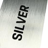China Simple and elegant metal nameplate with brushed black paint for customization for sale