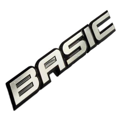 China Brand Logo Embossed Nameplate Custom Stainless Steel Logo Plate with Super Strong Self-adhesive for Kitchen Utensils for sale
