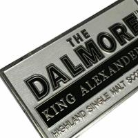 China Customized Metal Embossed Stainless Steel Nameplates For High-end Identification for sale