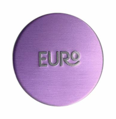 China Customized Circular Color Aluminum Nameplate With Raised Character Metal Identification for sale
