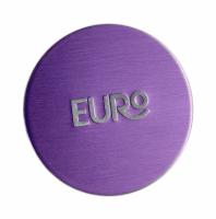 China Customized Circular Color Aluminum Nameplate With Raised Character Metal Identification for sale