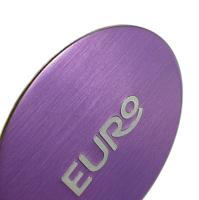 China Customized Circular Color Aluminum Nameplate With Raised Character Metal Identification for sale