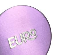 China Customized Circular Color Aluminum Nameplate With Raised Character Metal Identification for sale