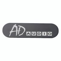 China Manufacture Aluminum Labels Luxury Customized Color Sandblasting Label Anodized Nameplate With Two Feet for sale