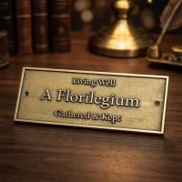 China Customized Vintage Furniture Metal Nameplates Antique Copper Zinc Alloy Nameplates for sale