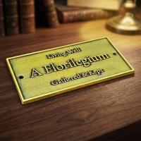 China Customized Vintage Furniture Metal Nameplates Antique Copper Zinc Alloy Nameplates for sale