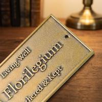 China Customized Vintage Furniture Metal Nameplates Antique Copper Zinc Alloy Nameplates for sale