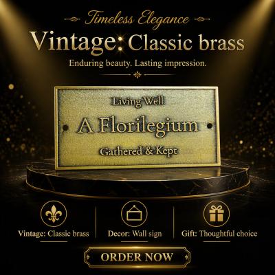 China Customized Vintage Furniture Metal Nameplates Antique Copper Zinc Alloy Nameplates for sale